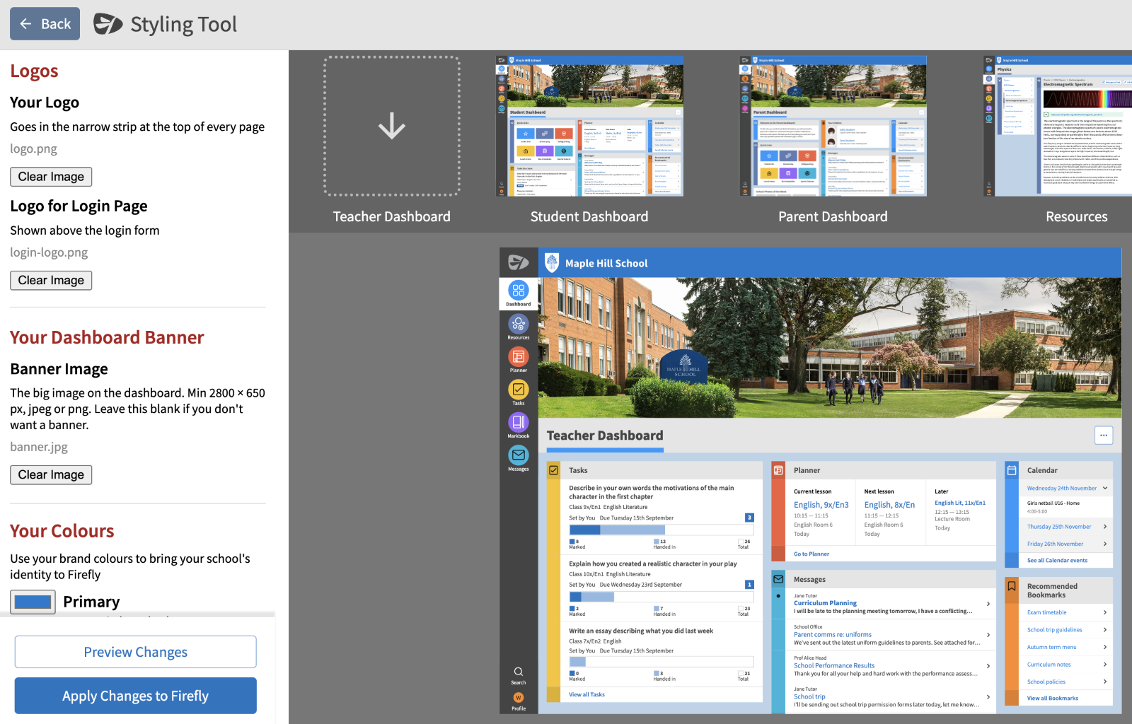 Firefly Theme Features