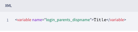 Configuring Staff & Parent Names
