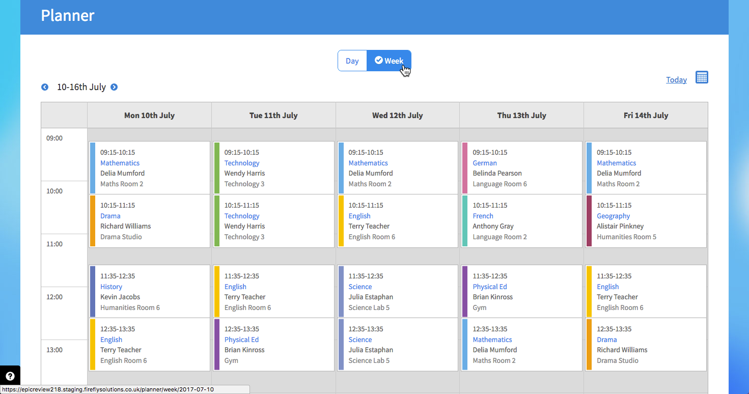 Checking Your Timetable