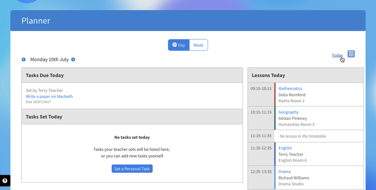 Checking Your Timetable