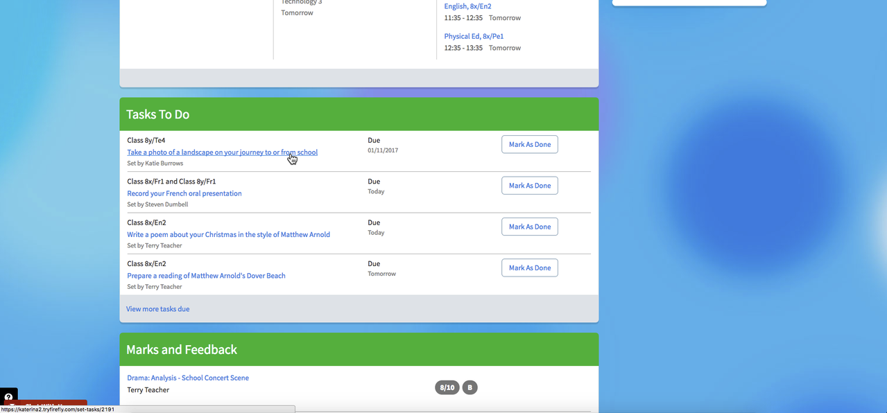 Viewing Your Upcoming Tasks