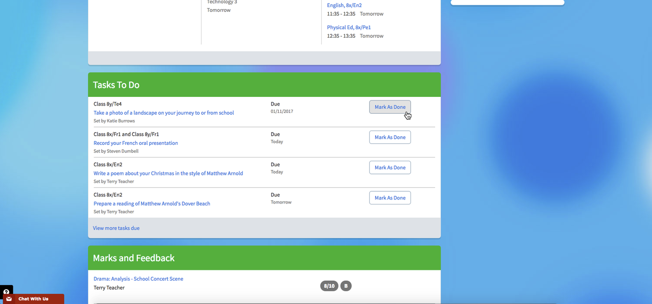 Viewing Your Upcoming Tasks