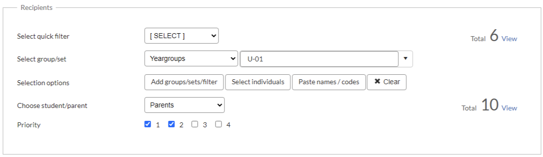 MIS Contact Types and Options