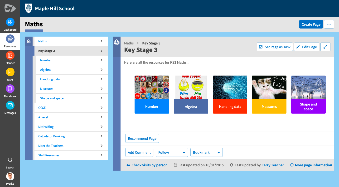 Constructing the Page Menu