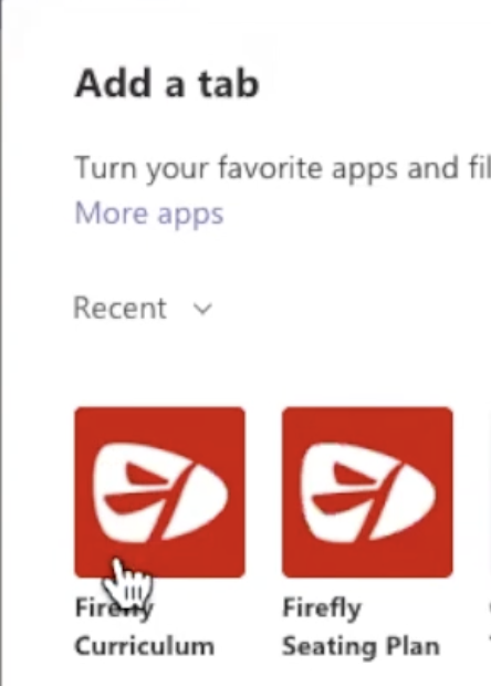 Firefly on Teams - Setting Up and Using the Curriculum and Seating Plan Apps