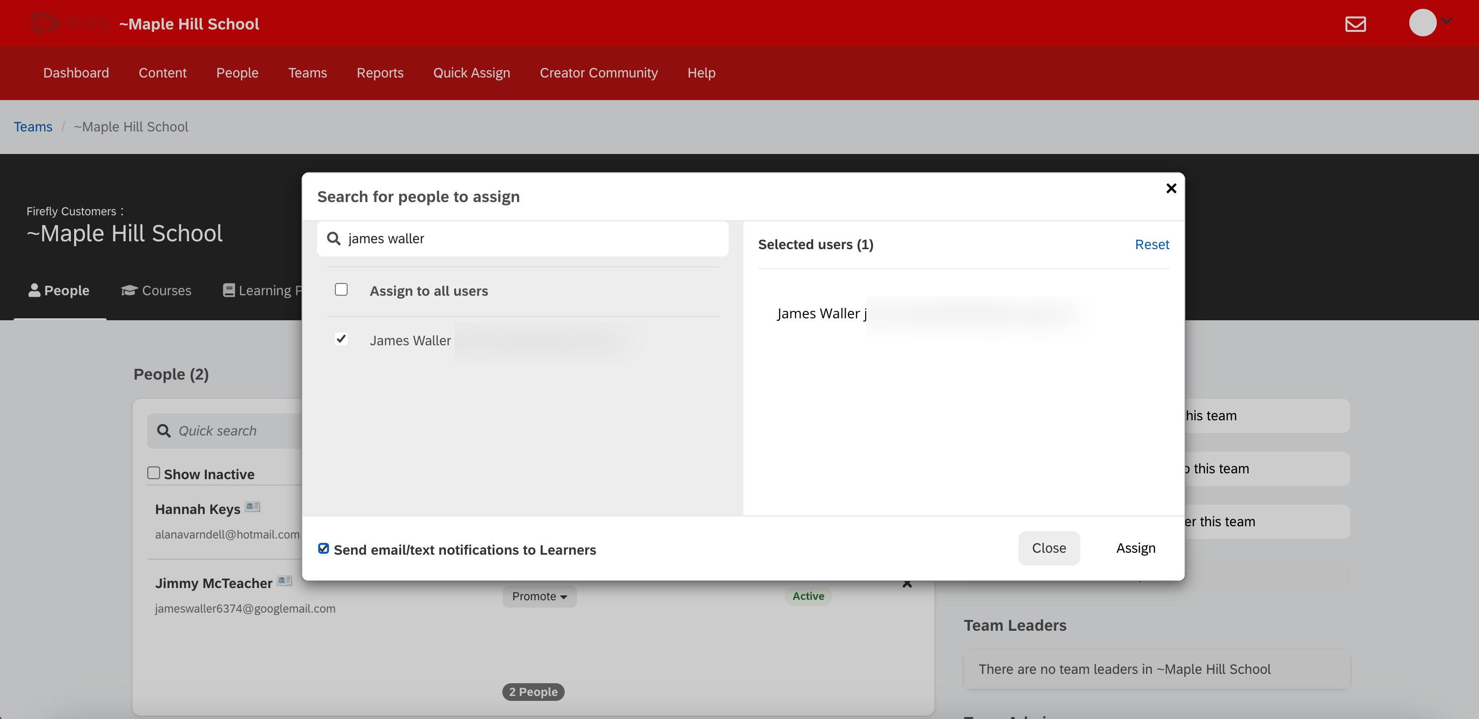 Managing Users and Assigning Courses in Firefly University